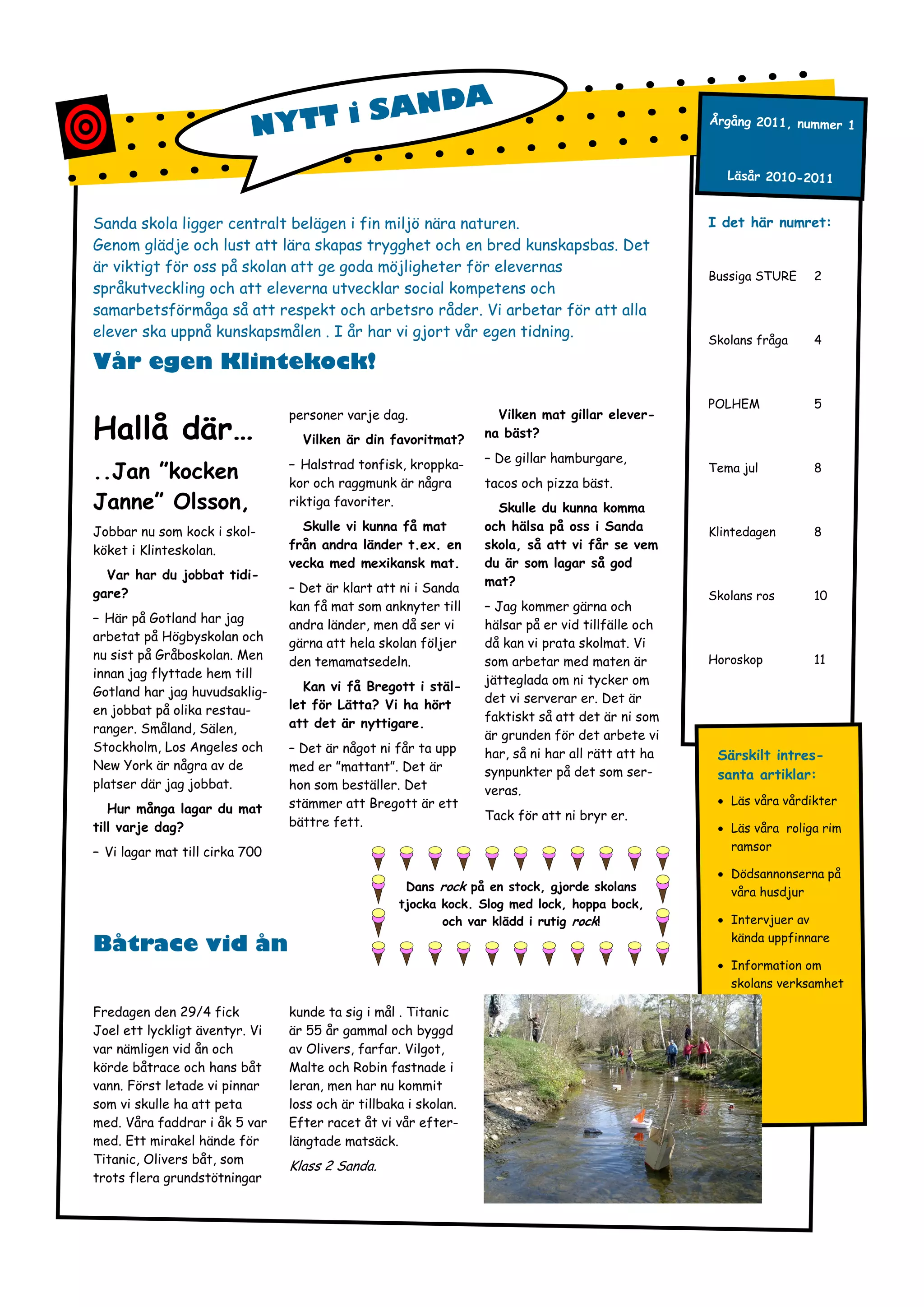 Nytt i Sanda 2011 skoltidning | PDF