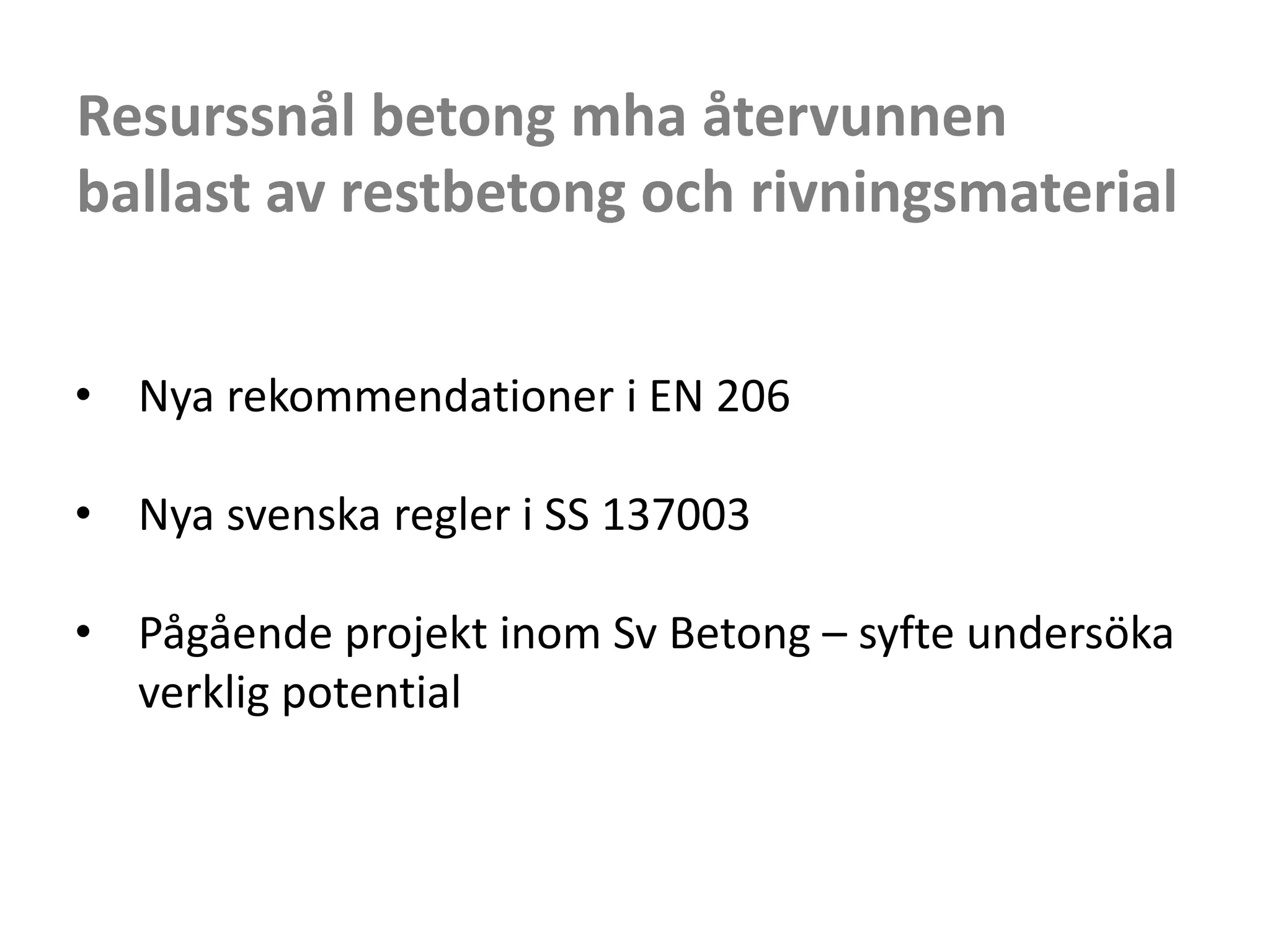 Nytt om standarder och regelverk, del 1 - Marcus Peterson, Svensk ...