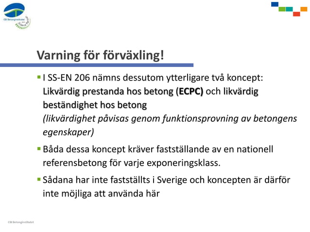 Nytt om standarder och regelverk, del 2 - Elisabeth Helsing, CBI ...