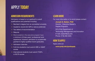 Nyu poly-msmot-brochure-2013 | PPT