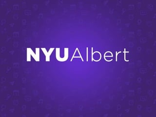 Nyu albert presentation | PPTX