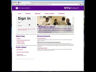 Nyu albert presentation | PPTX