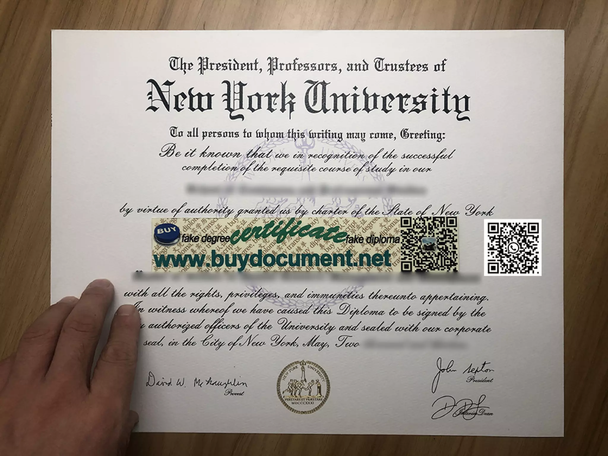 NYU diploma | PDF