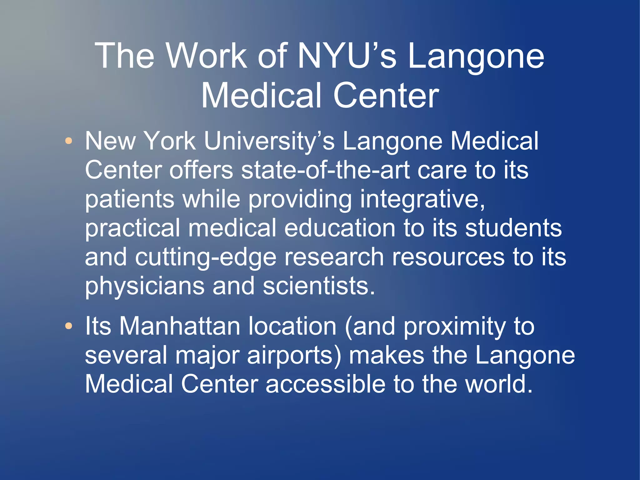 Nyu langone medical center | PPT Nyu langone medical center | PPT