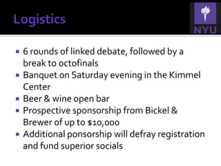 NYU NorthAms Bid | PPT