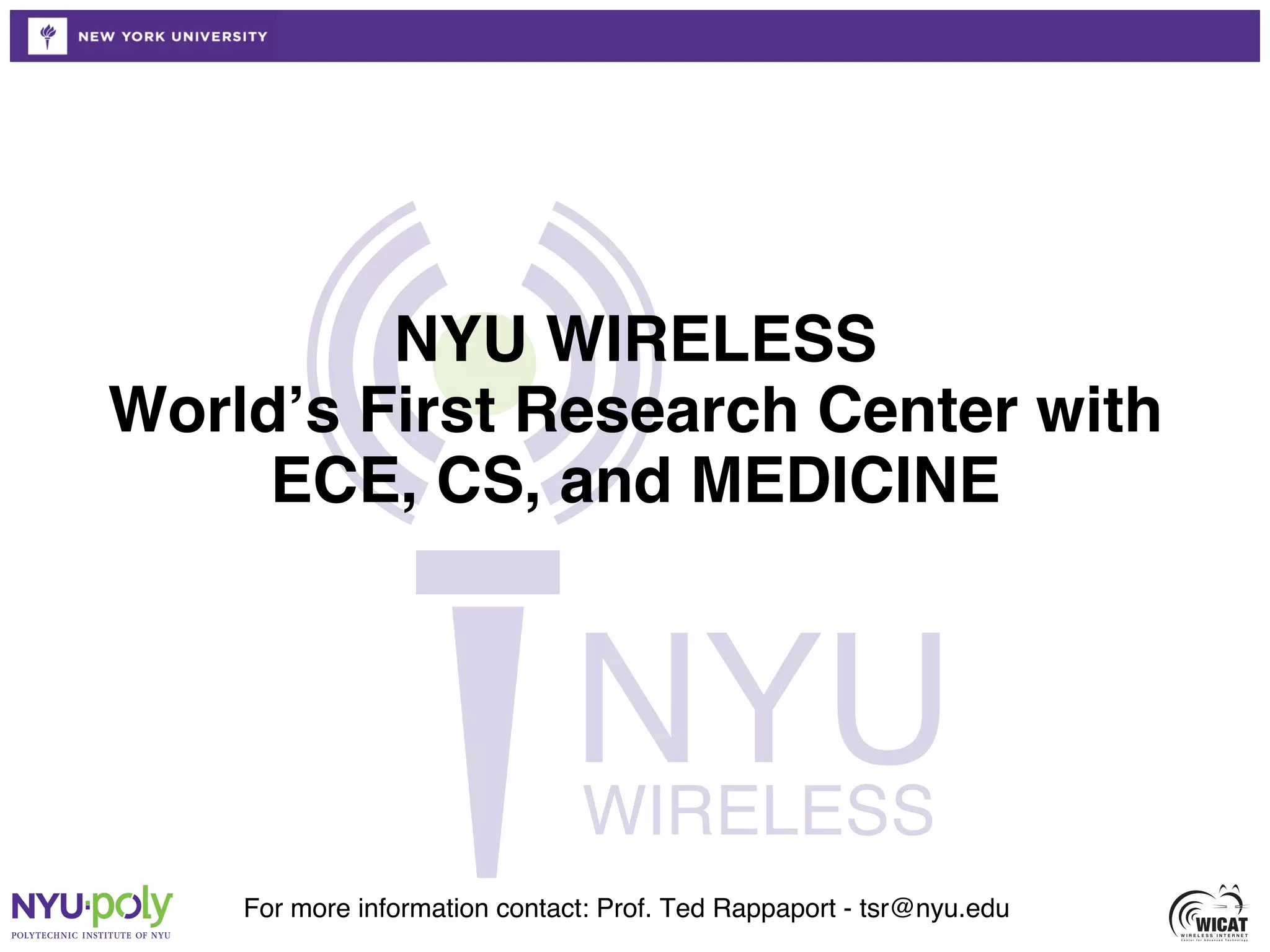Nyu wireless presentation | PDF