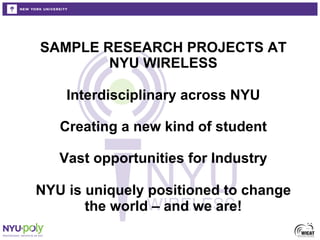 Nyu wireless presentation | PPT