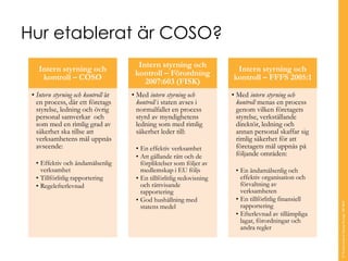 Ny översättning av COSO | PDF
