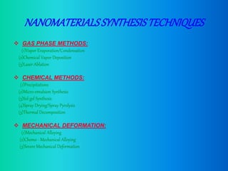 Nano materials | PPTX