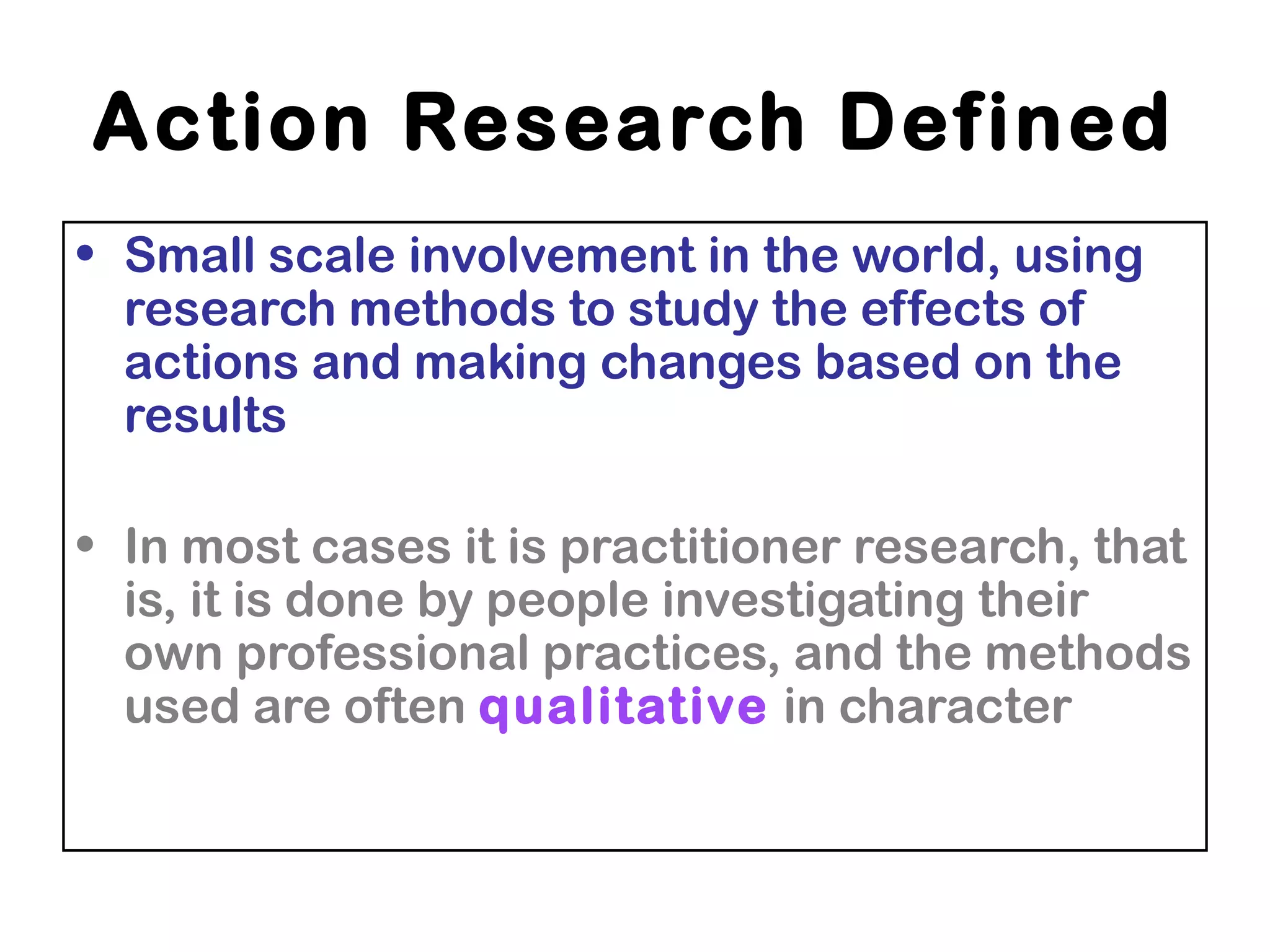Action research introduction | PPT
