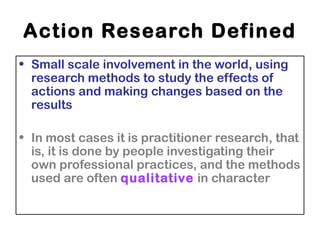 Action research introduction | PPT