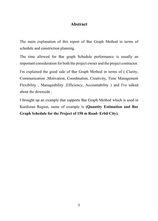 Bar Graph Method in Engineering management | PDF