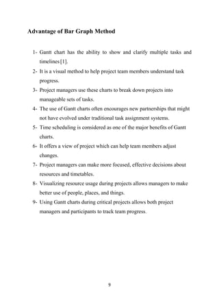 Bar Graph Method in Engineering management | PDF
