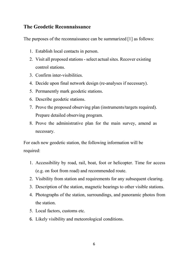 Reconnaissance for Hydrographic Surveying Project | PDF | Geography ...