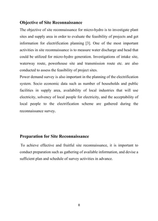 Reconnaissance for Hydrographic Surveying Project | PDF