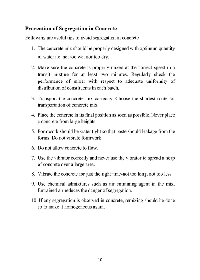 Segregation in Concrete | PDF