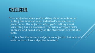 SUBJECTIVITY IN SOCIAL SCIENCE RESEARCH.pptx