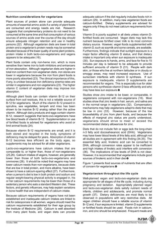 NZDA Position Paper on Vegetarian Diets | PDF