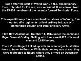 NZ Involvement in WW1 | PPT