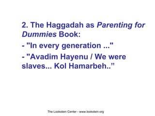 How to Teach the Haggadah | PPT