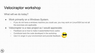 Nzitf Velociraptor Workshop | PDF