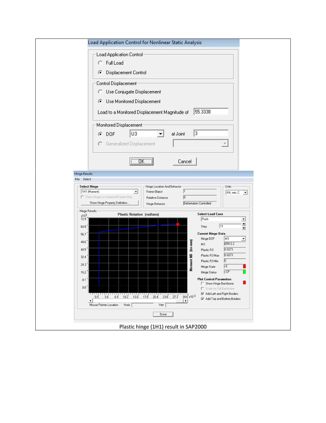 Pushover analysis of steel section beam subjected to incremental ...