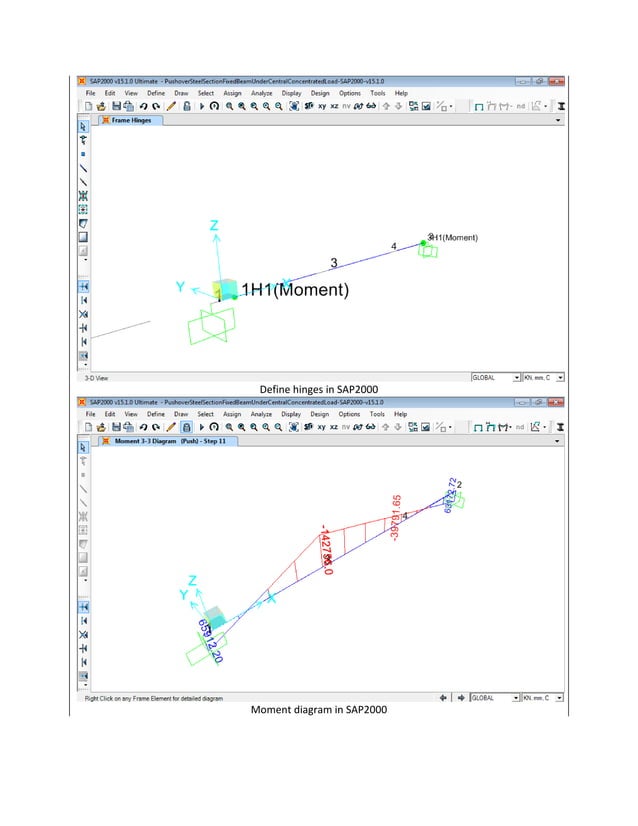 Pushover analysis of steel section beam subjected to incremental ...