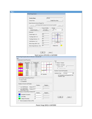 Pushover analysis of steel section beam subjected to incremental ...