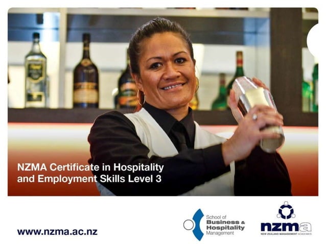 Nzma certificate in hospitality and employment skills level 3 2011 ...