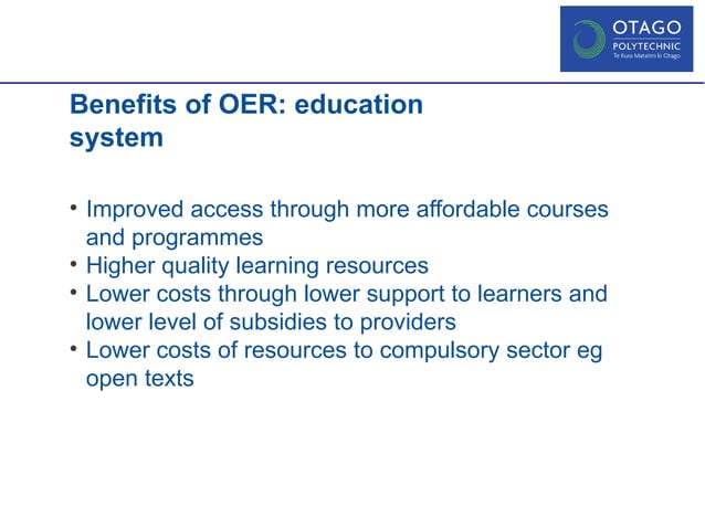 Otago Polytechnic OER Case Study | PDF