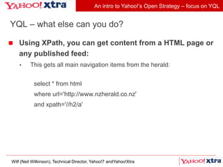 Yahoo xtra Open Technolgies | PPT