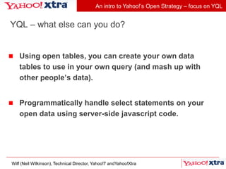 Yahoo xtra Open Technolgies | PPT