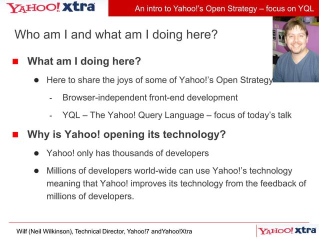 Yahoo xtra Open Technolgies | PPT