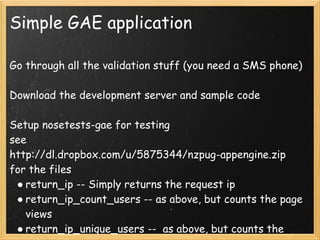 Nzpug google appengine | PPT