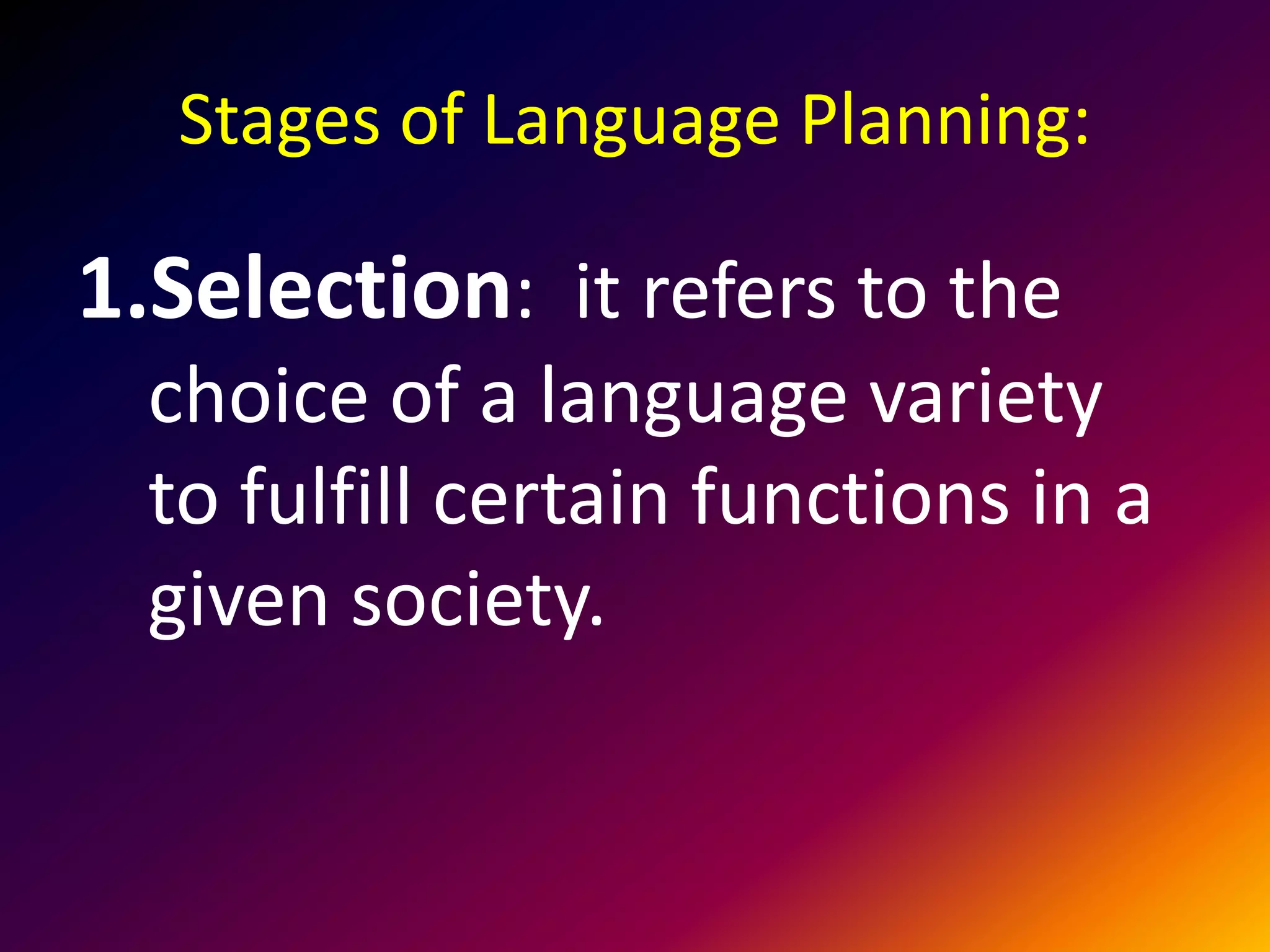 Language Planning and Policy | PPTX