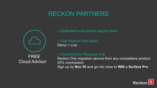 Reckon Conf2015 (NZ) Reckon One - BankData & Accreditation | PPTX