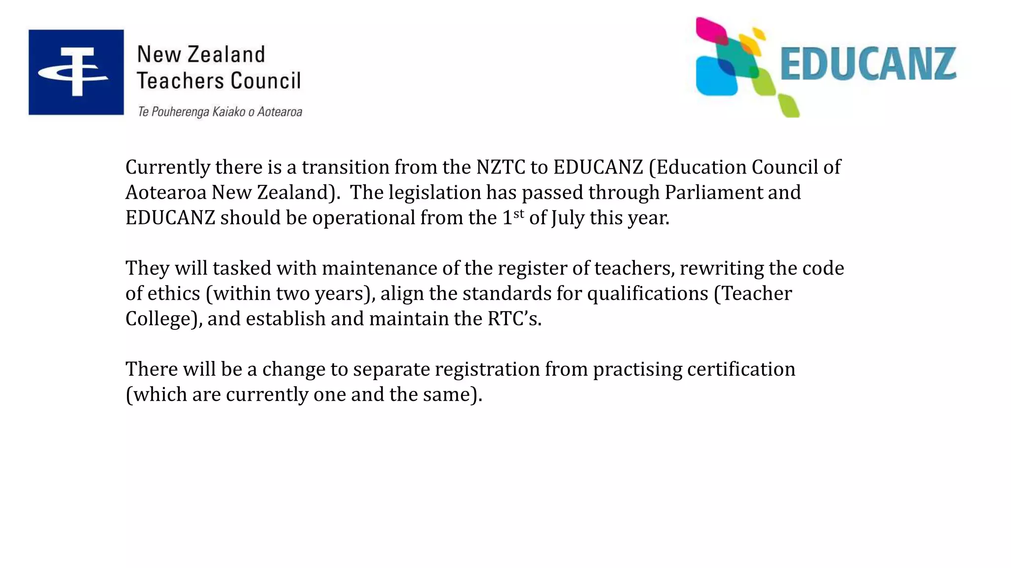 Nztc and educanz | PPTX