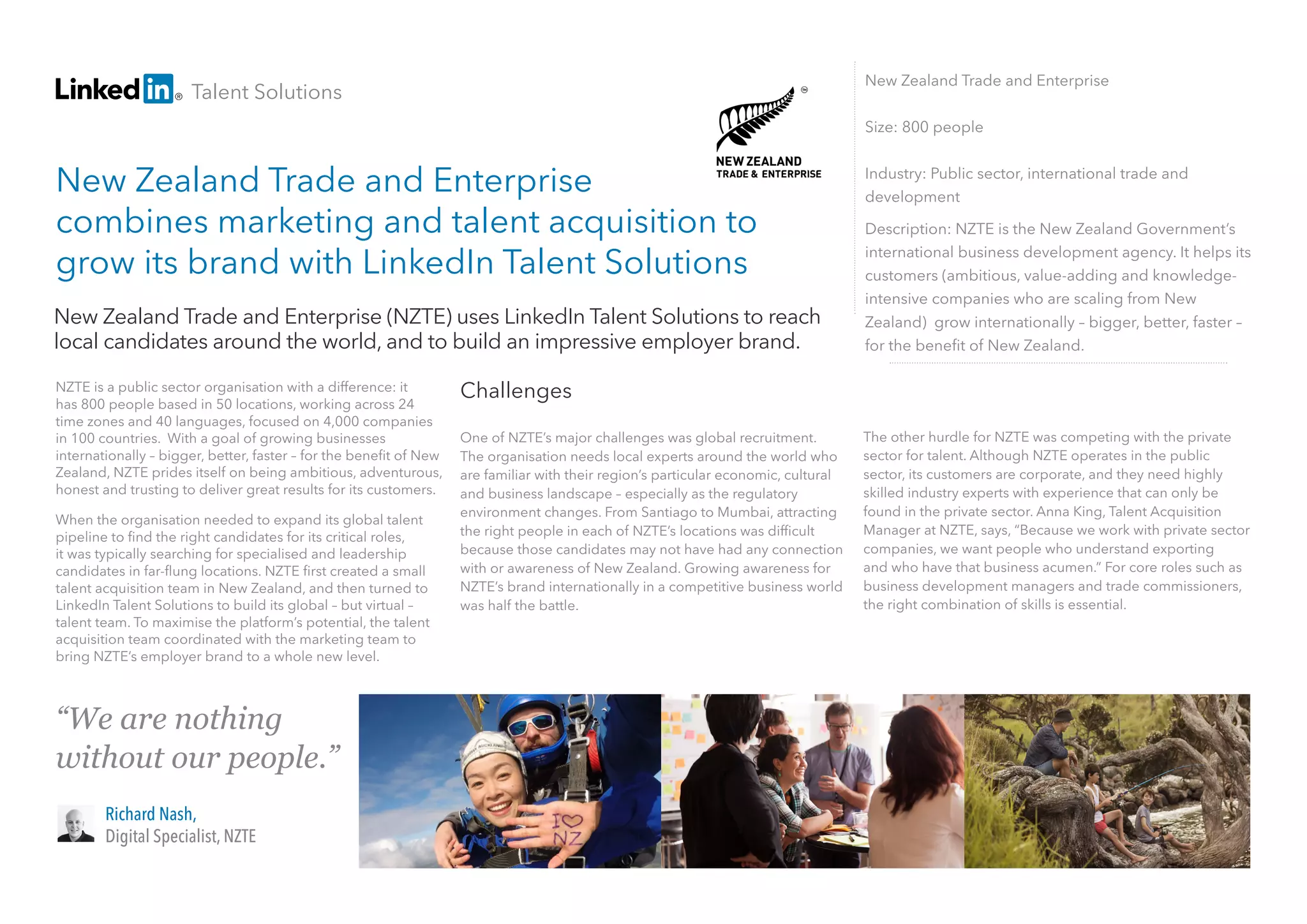 NZ Trade & Enterprise LinkedIn case study | PPT