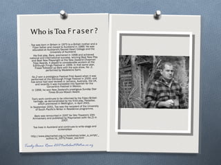 NZ Theatre - Bare by Toa Fraser | PPT