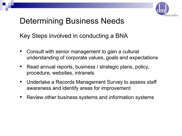 EDRMS Pre implementation project plan | PPT | Human Resources | Business