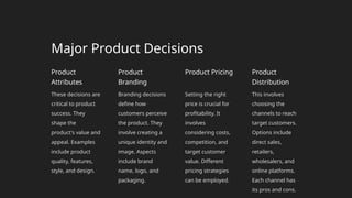 PRODUCT CONCEPT A OVERVIEW IN MARKETING MANAGEMENT | PPTX