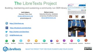 O 083 LibreTexts: Building, maintaining and sustaining a community OER ...