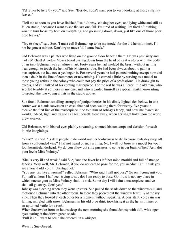 O.Henry's short story | PDF