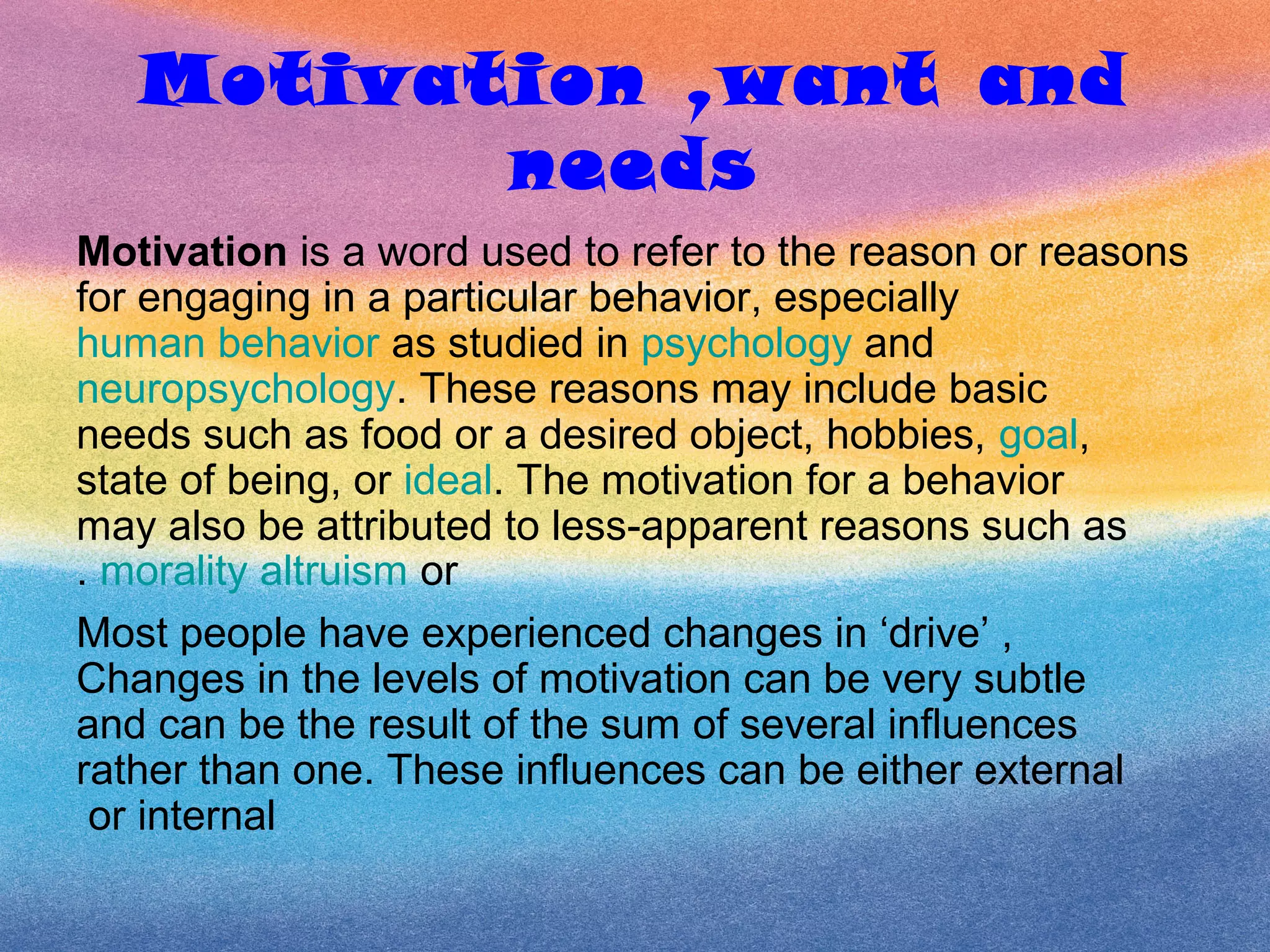 Maslow's Hierarchy - Organization Behavior | PPT