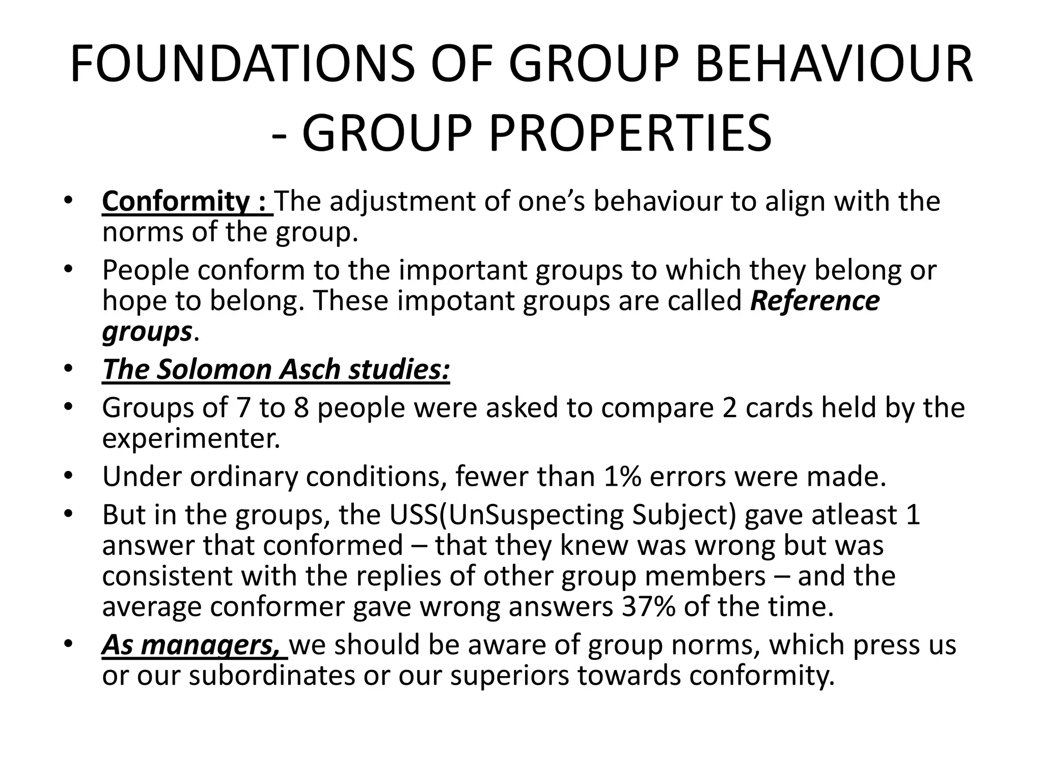 O.b. c 9 foundations of group behaviour | PPTX