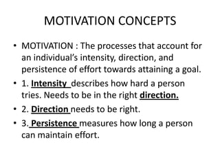 O.b. c 7 motivation concepts | PPTX
