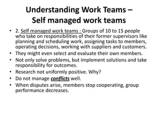 O.b. c 10 understanding work teams | PPTX