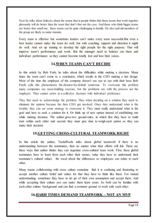 TEAM WORK REPORT | DOCX