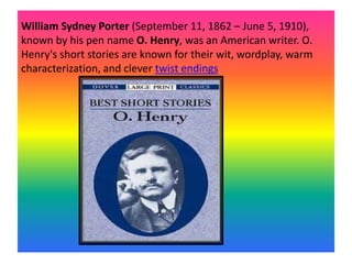 William Sydney Porter Pen Name