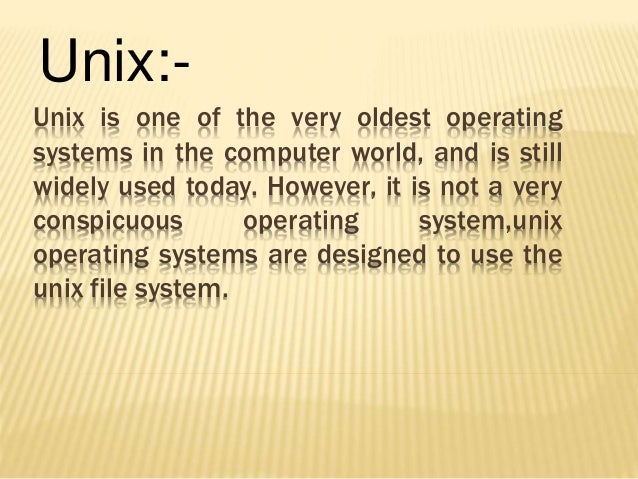 Linux & Unix Operating System's